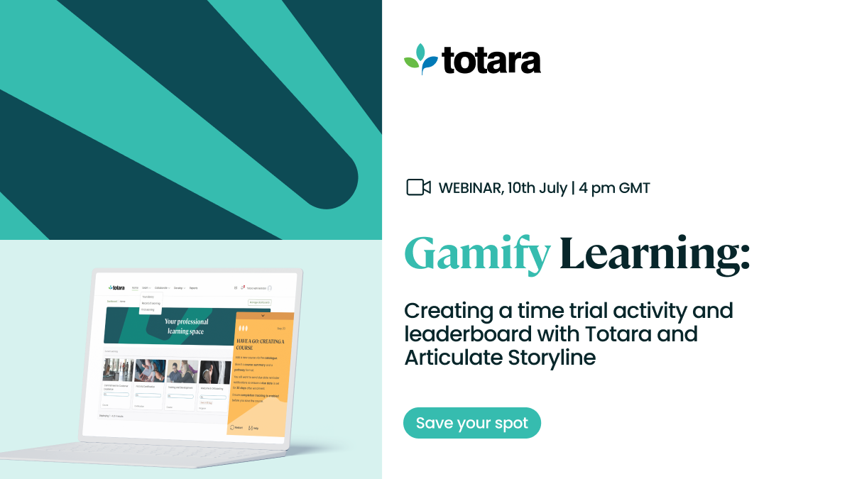 Gamify Learning: Creating a time trial activity and leaderboard with Totara and Articulate ...